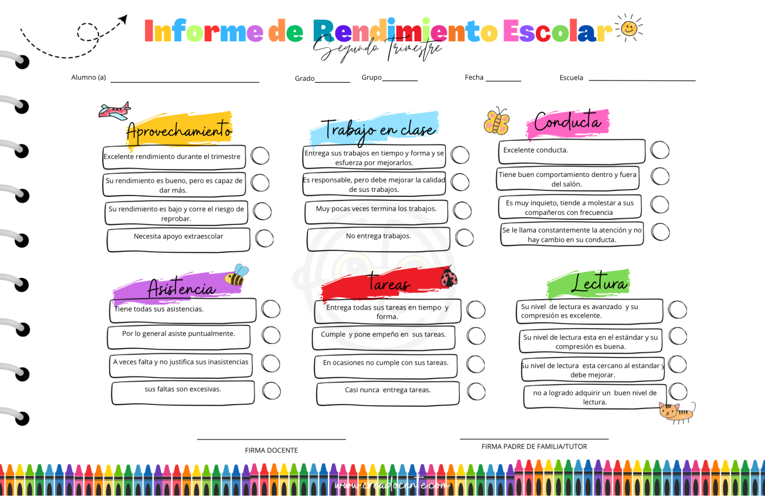 📄 Informe de Rendimiento Escolar: Una Herramienta Clave para el ...